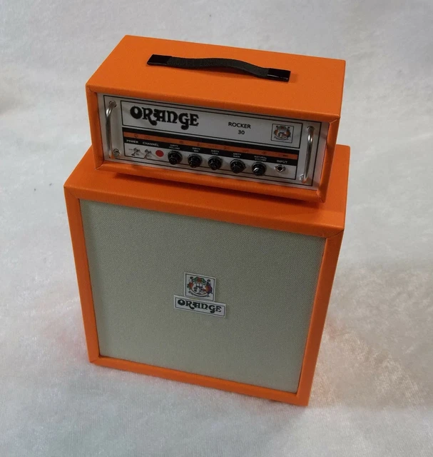 ORANGE ROCKER 30 Miniature Replica Amplifier Figure Scale Crafted Model ...