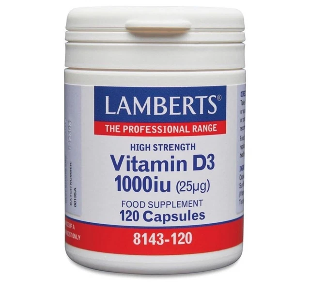 LAMBERTS VITAMIN D3 1000iu High Strength - 120 Capsules £9.72 - PicClick UK