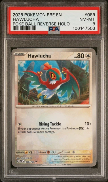 2025 POKEMON PRE En-Prismatic Evolutions Poke Ball Reverse Holo ...