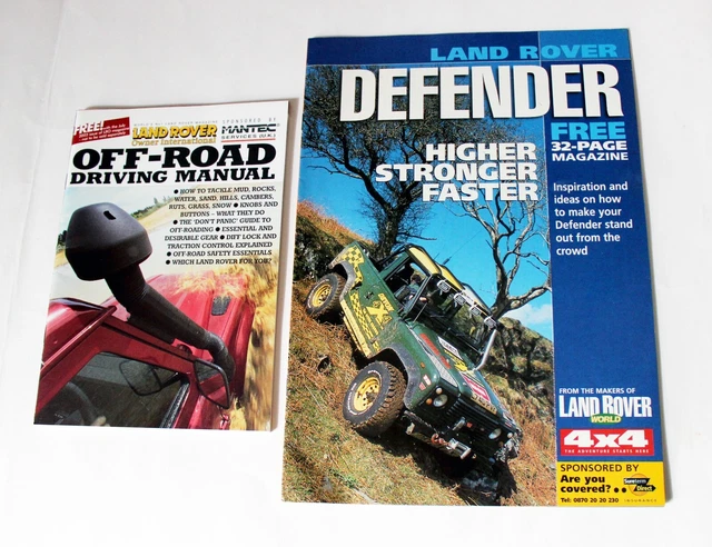 LAND ROVER DEFENDER magazine + Off-Road Driving Manual £7.99 - PicClick UK