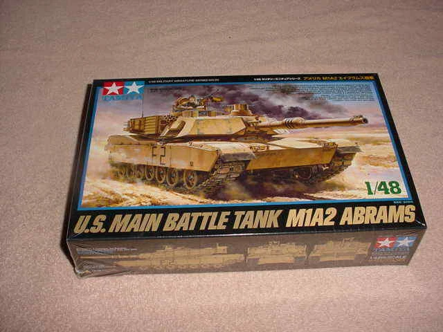 TAMIYA US MAIN Battle Tank M1A2 Abrams ,1/48 , Model Kit # 32592 (NISB ...