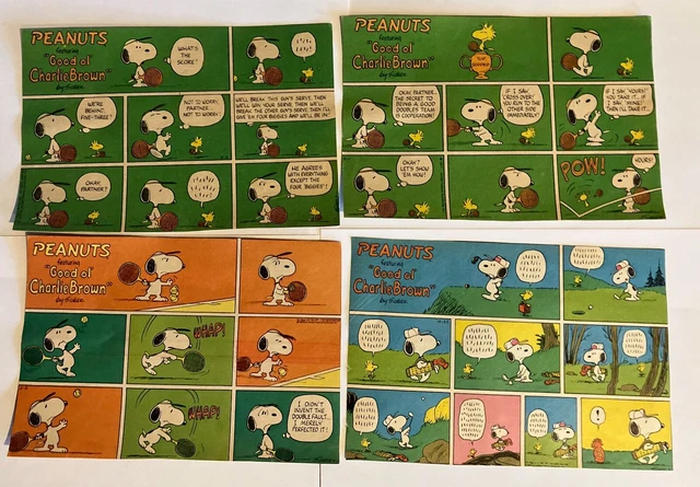 VINTAGE SNOOPY PEANUTS Charlie Brown Newspaper Comic Strip Charles ...