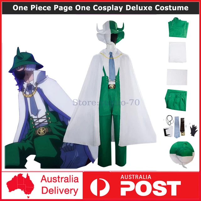 ANIME ONE PIECE Page One Cosplay Full Set Deluxe Costume Halloween ...