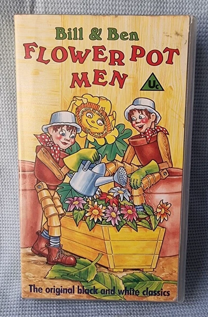 BILL & BEN Flower Pot Men VHS Video Tape BBC 1989 The original Black ...