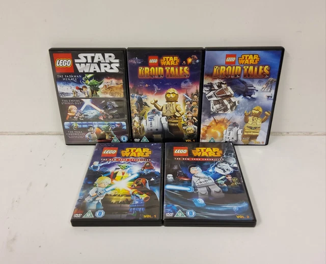 LEGO STAR WARS DVD Bundle x5 (Yoda Chronicles Padawan Menace Empire ...