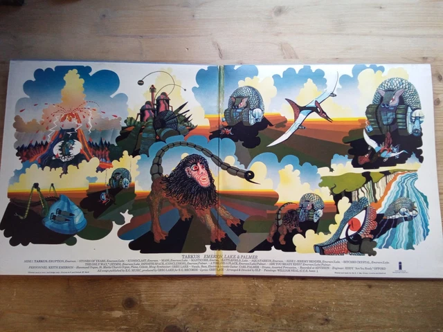 EMERSON LAKE & Palmer Tarkus A1/B1 Porky VG Vinyl LP Record Album ILPS ...