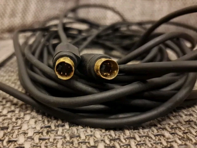 10M S-VIDEO KABEL SVIDEO S-VHS Anschlusskabel 4 polig TV Kamera PC EUR ...