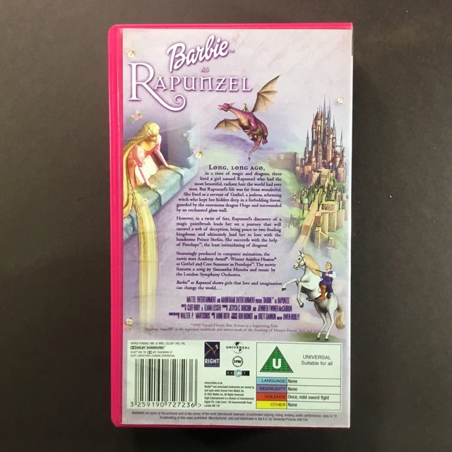 BARBIE AS RAPUNZEL, VHS, Video Tape, 2002, Cert U Children’s Movie £2. ...