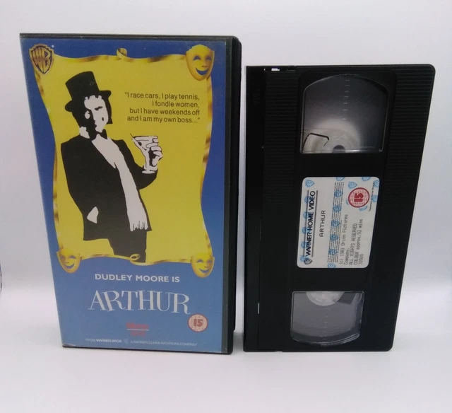 ARTHUR VHS PAL Embossed Small box Video Tape DUDLEY MOORE £8.99 ...