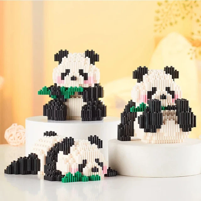 LECHUAN CUTE PANDA 3D Puzzle Micro Connection Building Blocks DIY £6.99 - PicClick UK