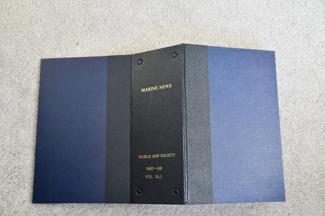 EASIBINDER CONTAINING 24 copies of 'MARINE NEWS' for 1987 - 1988 £10.80 ...