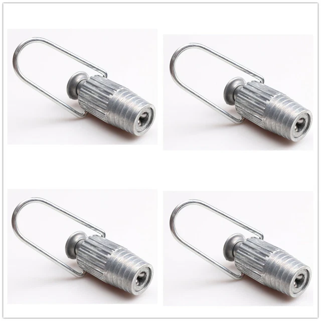 4 METAL CLOTHESLINE Rope Tightener For Pulleys Fixed Clothe Laundry ...