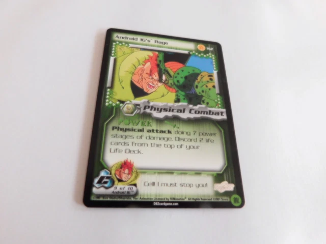 VINTAGE DRAGONBALL Z Card Android 16'S Rage 2001 # 152 $2.00 - PicClick AU