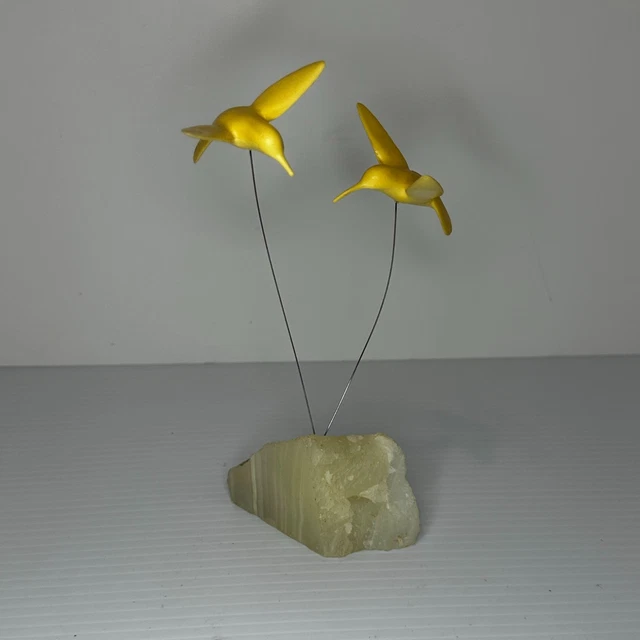 VTG MARVIN WERNICK 1974 Flying Hummingbirds Kinetic Art Handcrafted ...