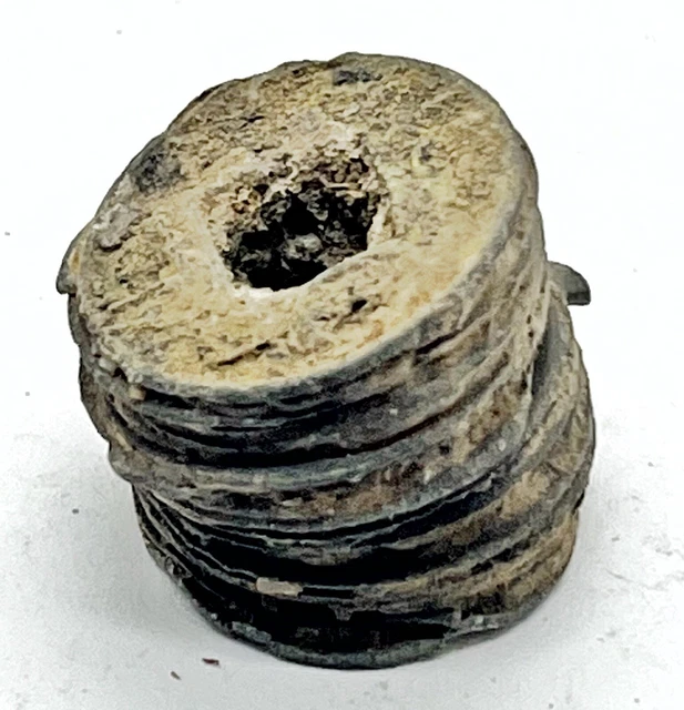 RARE INDONESIAN TIN Pitis Shipwreck Coin Cluster Artifact / Circa 1600 ...