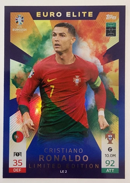UEFA EURO 2024 Match Attax - Cristiano Ronaldo Limited Edition LE2 Near ... UEFA EURO 2024 Match Attax - Cristiano Ronaldo Limited Edition LE2 Near ...