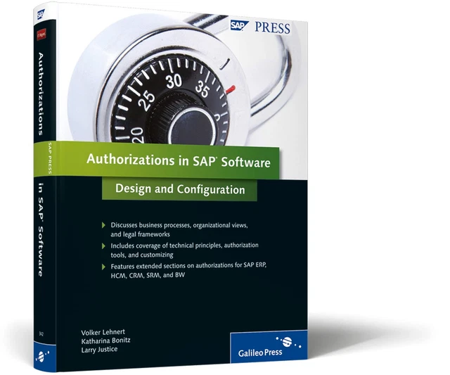 AUTHORIZATIONS IN SAP Software: Design and Configuration: SAP ...