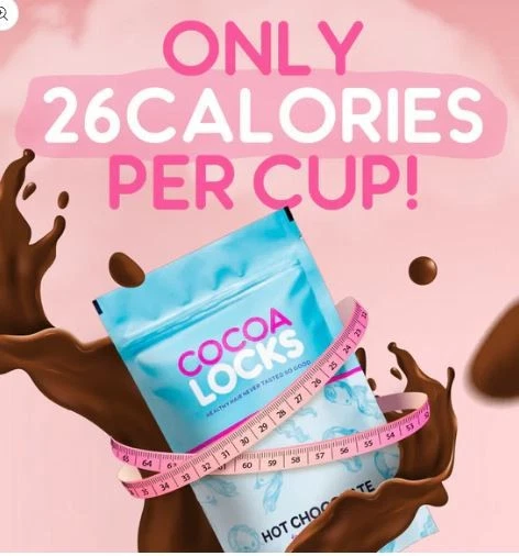 COCOA LOCKS HOT Chocolate for Healthy Hair - 1 Month Supply Protein Low ...