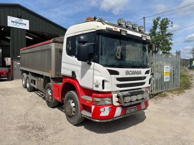 SCANIA P400 8X4 MANUAL GEARBOX ALLOY BODY TIPPER £15,950.00 - PicClick UK