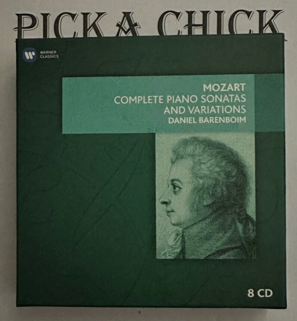 MOZART COMPLETE PIANO Sonatas And Variations Daniel Barenboim 8CD £12. ...