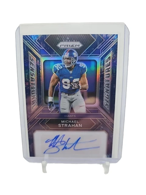 2023 PANINI PRIZM Michael Strahan Sensational Signatures Blu Mimetico ...