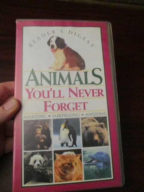 ANIMALS YOU'LL NEVER Forget VHS Video Tape (NEW) EUR 5,84 - PicClick IT