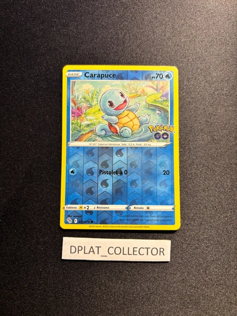CARTE POKÉMON CARAPUCE 015/078 reverse Pokémon GO FR EB 10.5 neuf EUR 1 ...