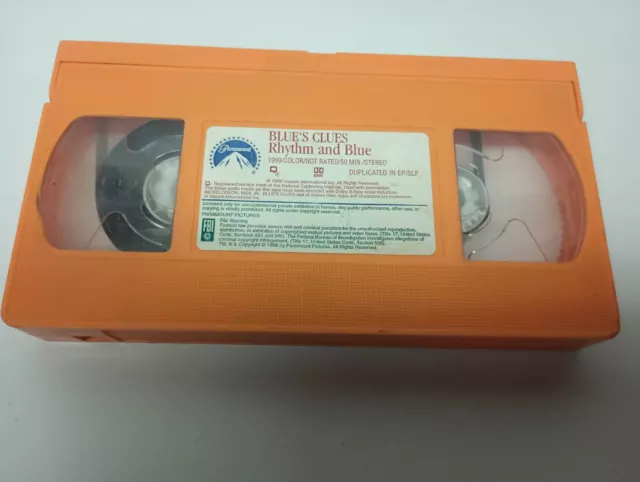 Blues Clues Rhythm And Blue Vhs 1999 Paramount 50 Min Stereo
