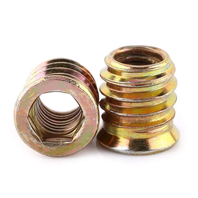 INSERTI PER LEGNO Filettati M8 Dadi Inserti Filettati 20pcs Inserti in ...