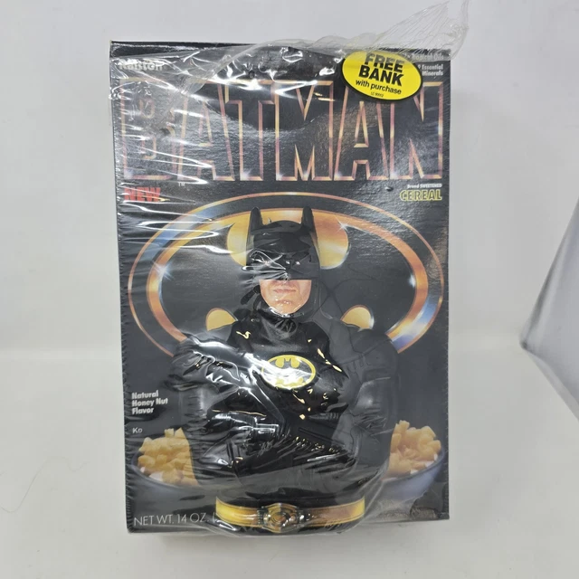 RALSTON BATMAN BRAND Sweetened Cereal Promotional Box With Bank Only ...