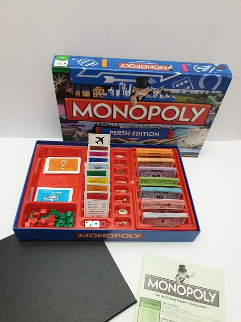 MONOPOLY PERTH EDITION Board Game by Hasbro 2013 VGC Complete $35.10 ...