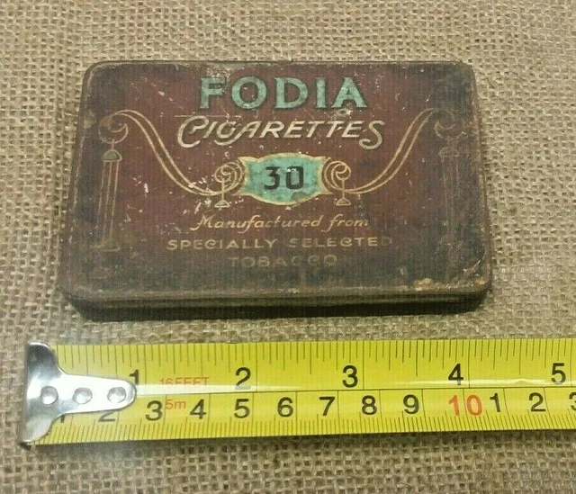 VINTAGE CWS FODIA 30 Cigarettes Tin - rare c1920s/30s £10.00 - PicClick UK