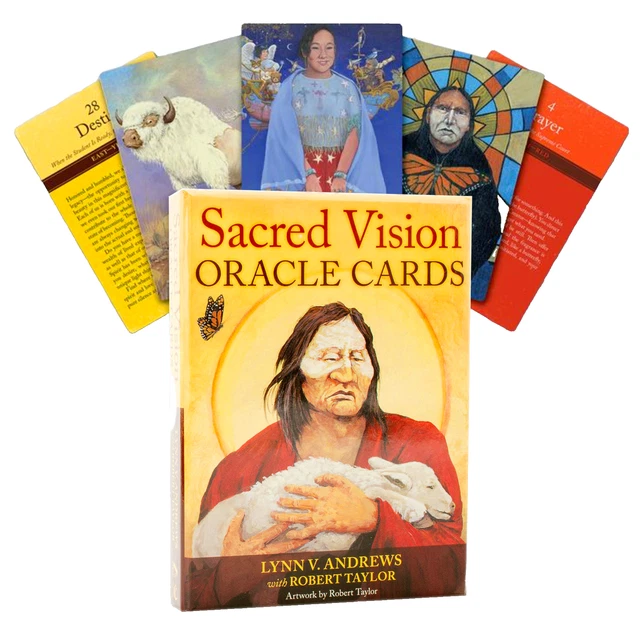 SACRED VISION ORACLE Cards Deck Esoteric Lynn V. Andrews Beyond Words ...