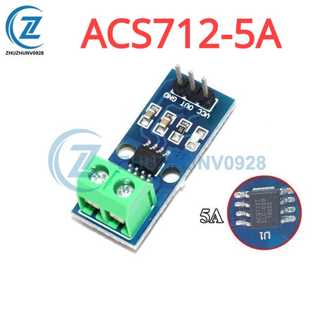 NEW DESIGN 5A Range Current Sensor Module ACS712 Module for Arduino $1. ...