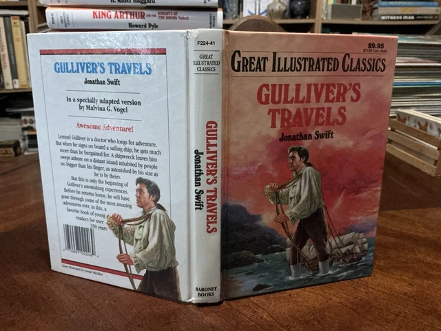 GREAT ILLUSTRATED CLASSICS: Gullivers Travels By Jonathan Swift HC Like ...