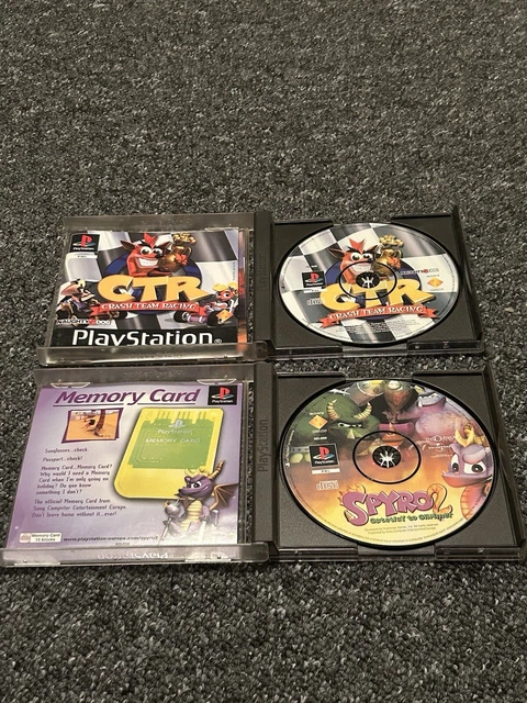 CRASH TEAM RACING CTR PS1 And Spyro 2 Bundle £45.00 - PicClick UK