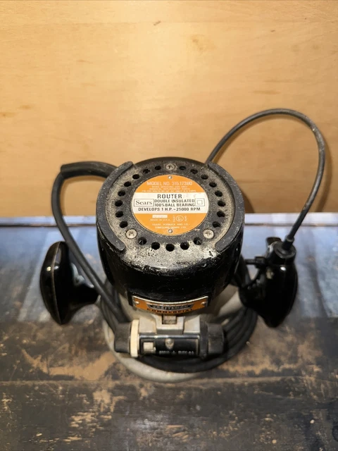 VINTAGE SEARS CRAFTSMAN Commercial Router Double Insulated Model 315. ...