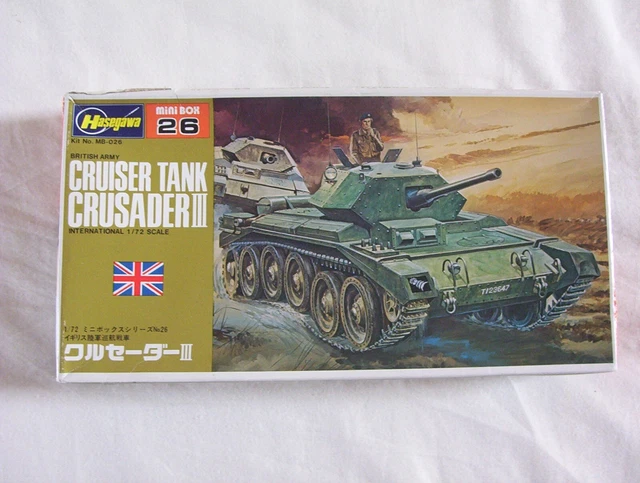 HASEGAWA 1/72 SCALE British Crusader III Tank model kit. £9.99 ...