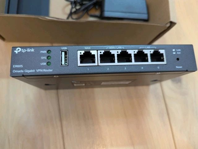 TP-LINK ER605 V2 | Omada 5-Port Gigabit Multi-WAN VPN Router | With ...