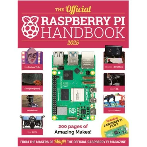 RASPBERRY PI OFFICIAL Magazines Handbook 2025 Raspberry Pi Hardware Introduction $25.86 ...