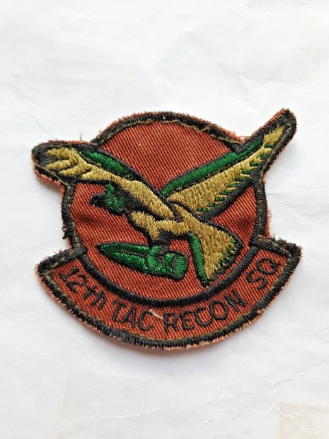 US AIR FORCE 12th Tactical Reconnaissance Squadron Patch USAF Bergstrom ...