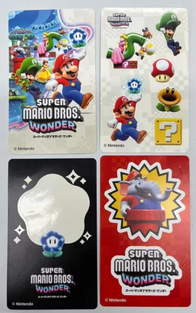 NINTENDO SUPER MARIO Bros. Wonder Sticker Complete Set Seven Eleven ... NINTENDO SUPER MARIO Bros. Wonder Sticker Complete Set Seven Eleven ...