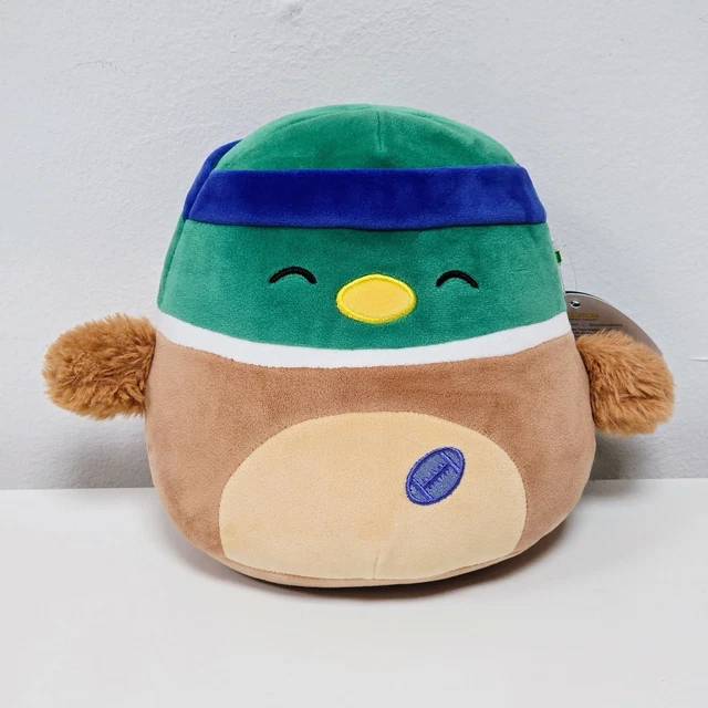 SQUISHMALLOW AVERY DUCK Plush Toy Rugby Mascot with Headband 7.5 Inch ...