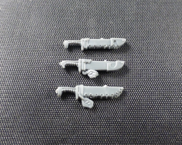 SPACE WOLVES COMBAT Wolf Knives Sheathed (3) - 40K Space Marines OOP ...