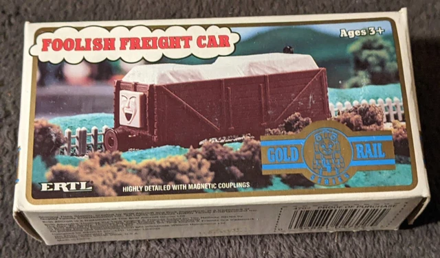 THOMAS THE TANK Engine “Foolish Freight Car” Gold Rail ERTL NEW In ...