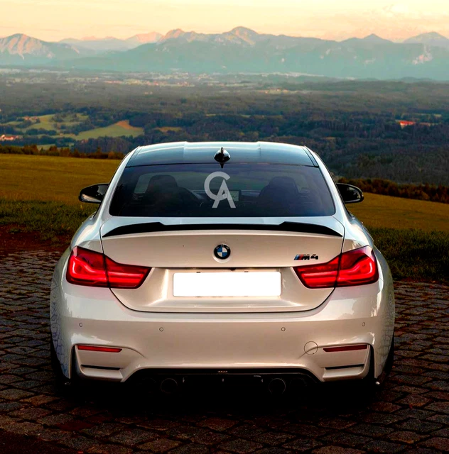 BMW M4 F82 Pre-Preg Carbon Fibre "CS" Style Spoiler, Rear Boot Lip Wing ...