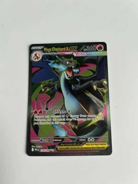 MEGA CHARIZARD EX Phantasmal Flames PFL 109/94 TCG Full Art Pokémon ...