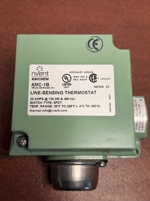 RAYCHEM NVENT BARKSDALE AMC-1B Line-Sensing DigiTrace Thermostat New £ ...
