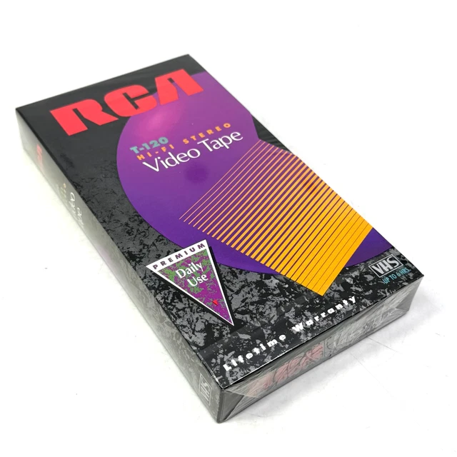 NEW RCA HI-FI Stereo VHS Blank Tapes T-120 Recordable 6 Hrs EP [PT] $11 ...