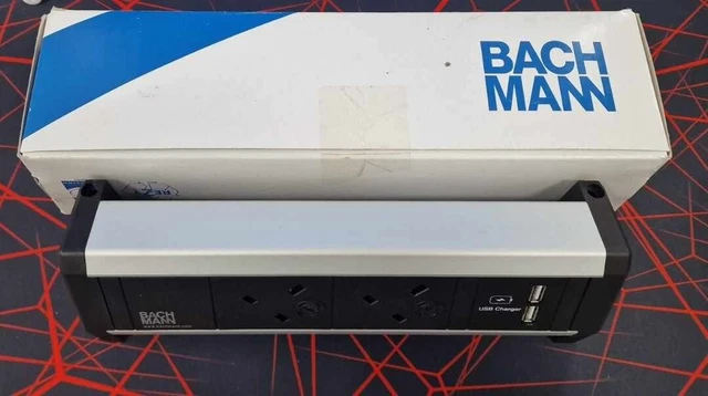 BACHMANN DESK SOCKET unit, 2x socket, 2x USB A Charger £15.99 - PicClick UK